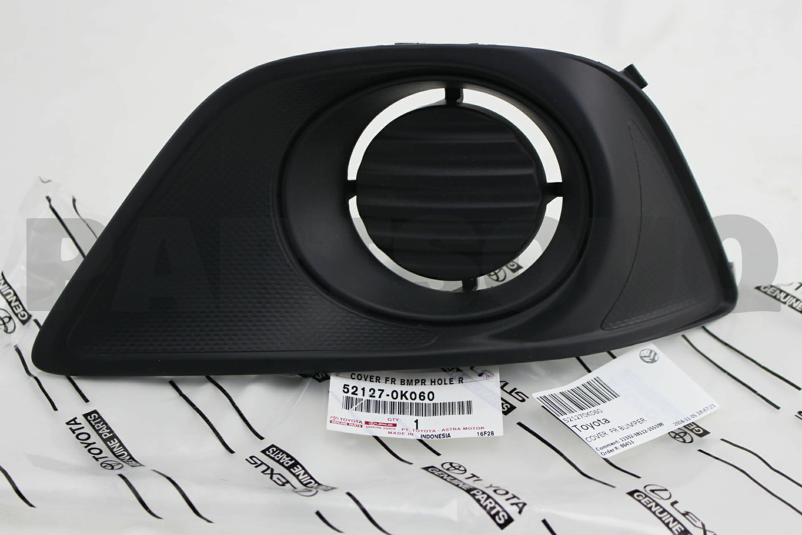 521270K060 Genuine Toyota COVER, FOG LAMP, RH 52127-0K060 | eBay