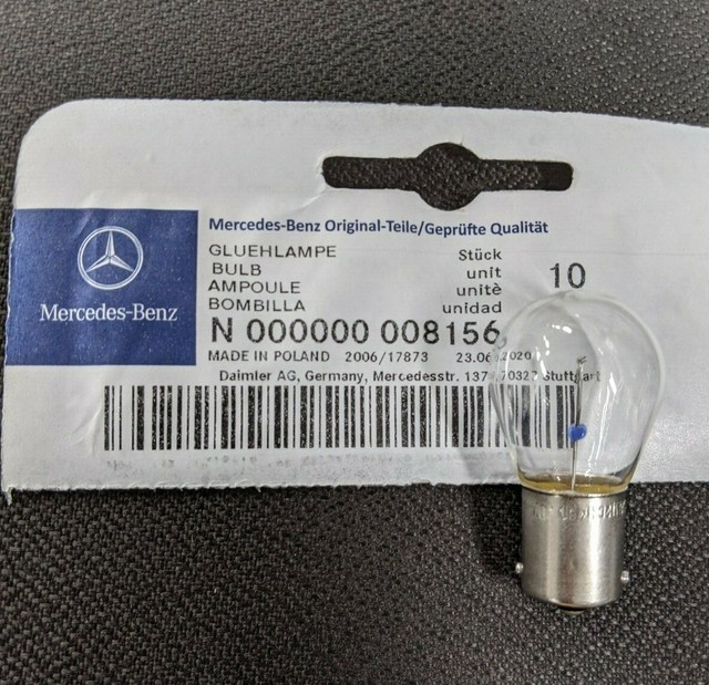 Mercedes-Benz CLA C117 Rear Fog Lamp Bulb N000000008156 OEM for sale ...