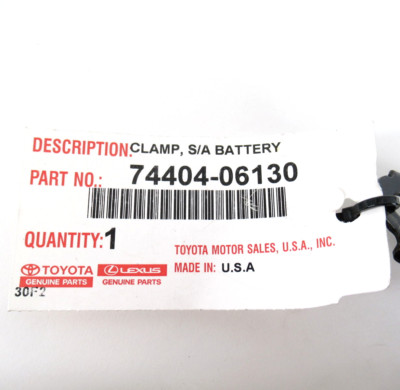 Genuine OEM Toyota 74404-06130 Battery Hold Down Clamp 12-17 Camry 13 ...