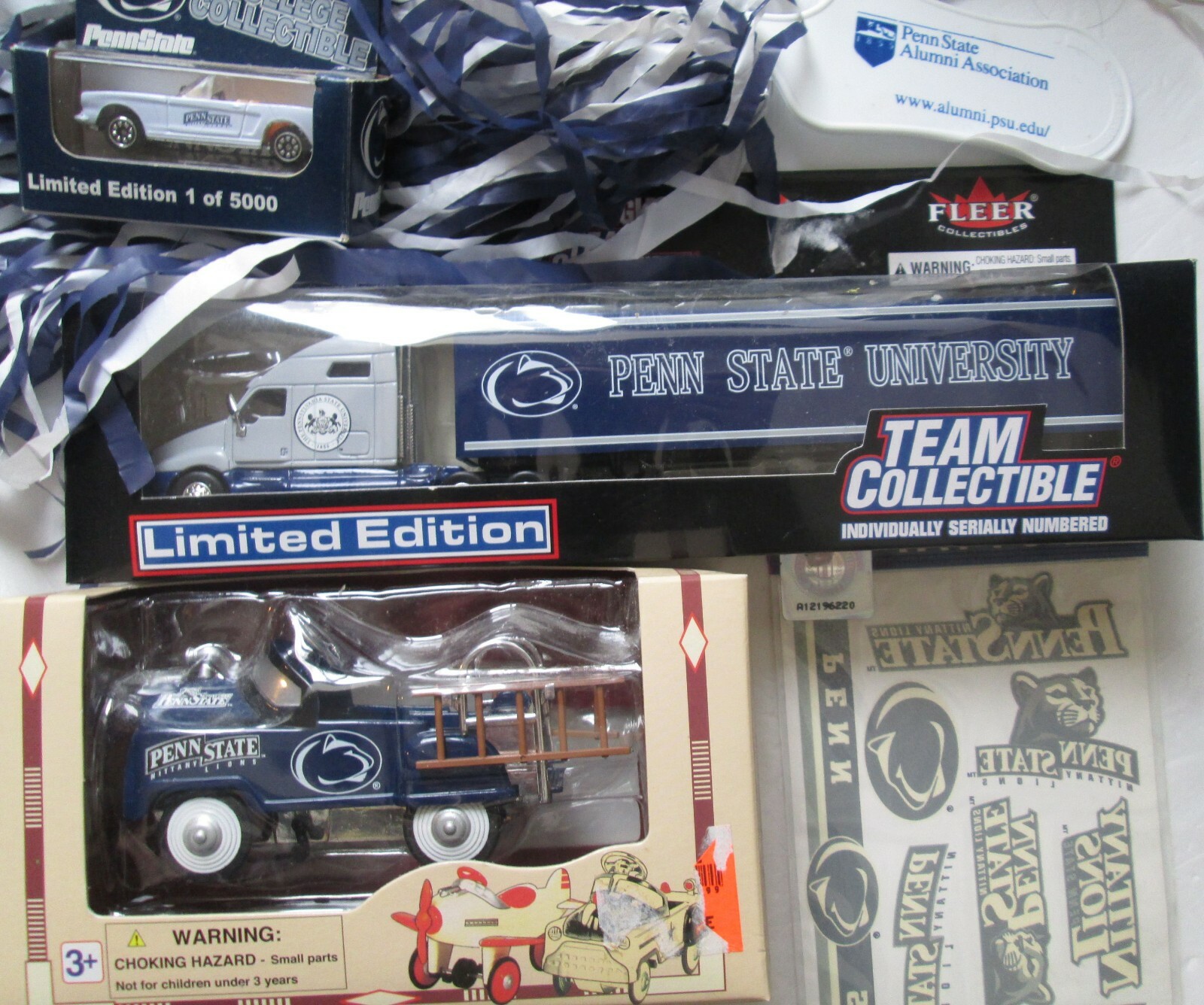 NEW / SEALED: Lot of 3 Penn State Die Cast Vehicles & 3 Bonus Items | eBay