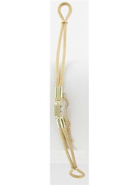 Hadley-Roma Ladies Vintage Ring End Cord Watch Band Yellow Gold Tone ...