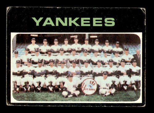 1971 Topps Baseball #543 New York Yankees Team VG | eBay Australia