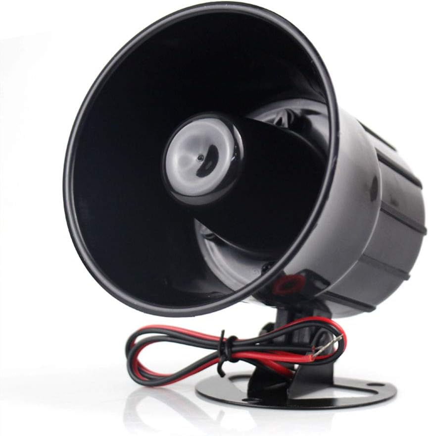 Security DC12V 15W Siren Horn Alarm Siren Wired Loud Alarm Horn for ...