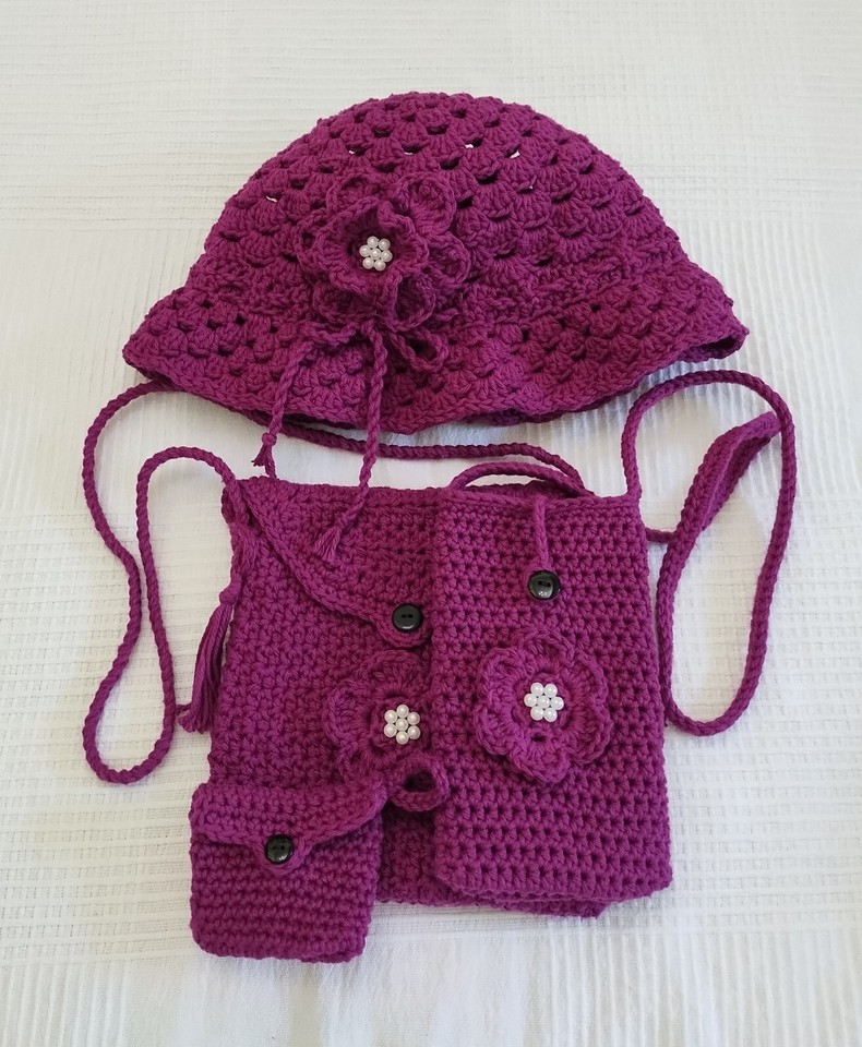 New Gift Handmade Crochet Women Sun Hat Set Lots 4 pc | eBay