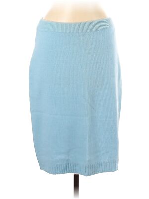 IB Diffusion Women Blue Wool Skirt L | eBay