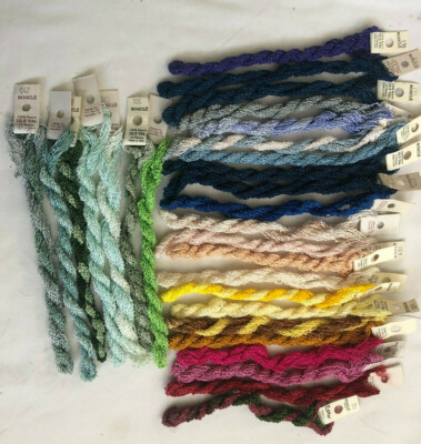 EdMar BOUCLE Brazilian threads, 29 skeins in assorted colours. 10 ...