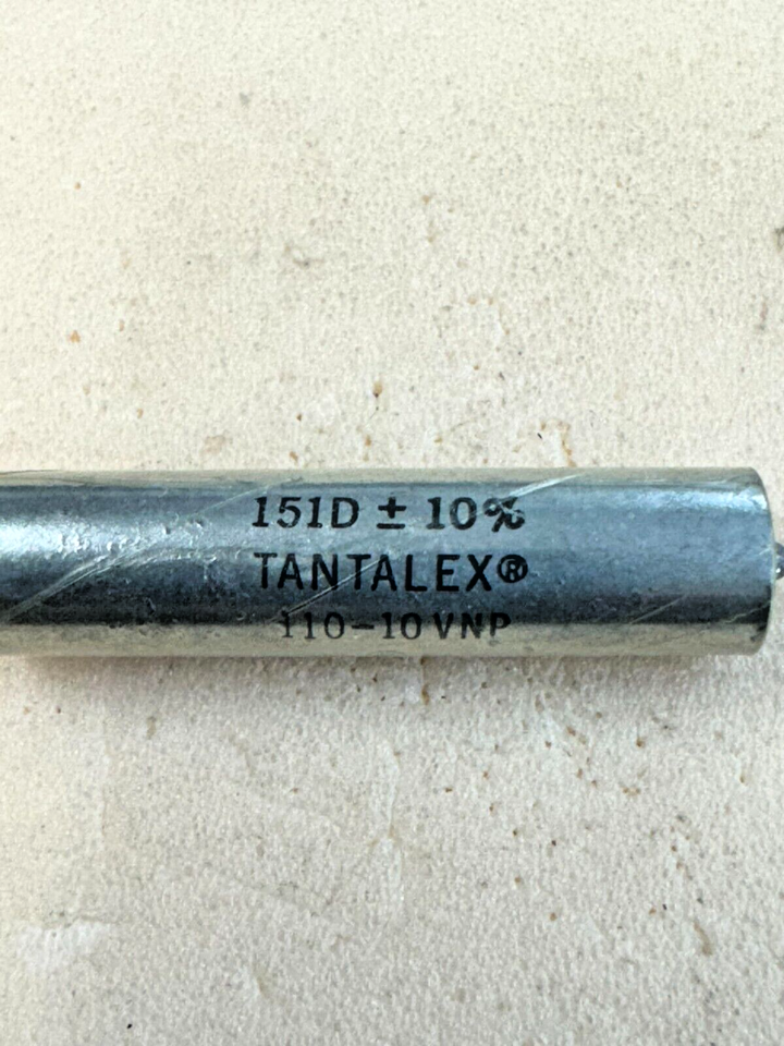 1pc 151D Tantalex Sprague 110uF 10V NP Non Polar Axial Tantalum Capacitor | eBay