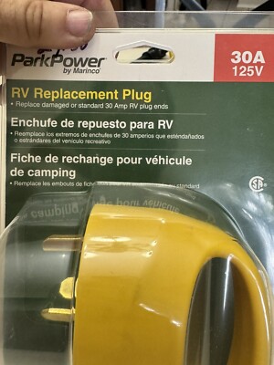 ParkPower By Marinco 30MPRV 30 Amp/ 125 Volt RV Power Plug Replacement ...