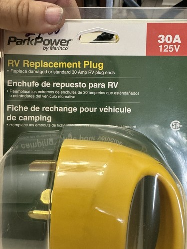 ParkPower By Marinco 30MPRV 30 Amp/ 125 Volt RV Power Plug Replacement ...
