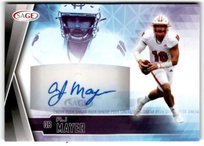2022 Sage Low Series Sneak Peek Autograph Black #SPA-AJM A.J. Mayer NM ...