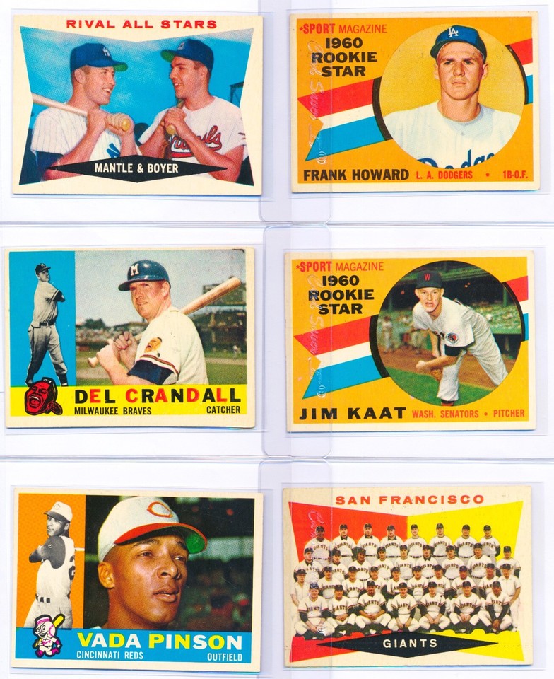 1960 Topps Baseball Complete Set - 572 Cards Including 13 Graded! | eBay