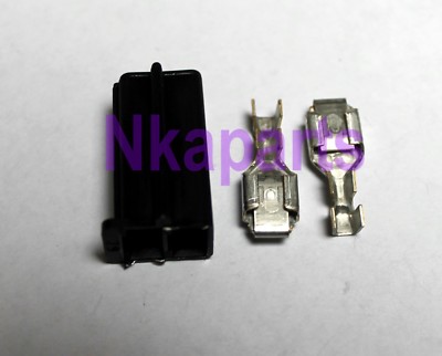 holden black gm plastic female 2 pin plug Connector Plugs | eBay Australia