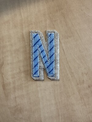 LETTER “N” Felt Sticker Adhesive Patch 2 Inches Sew On | eBay