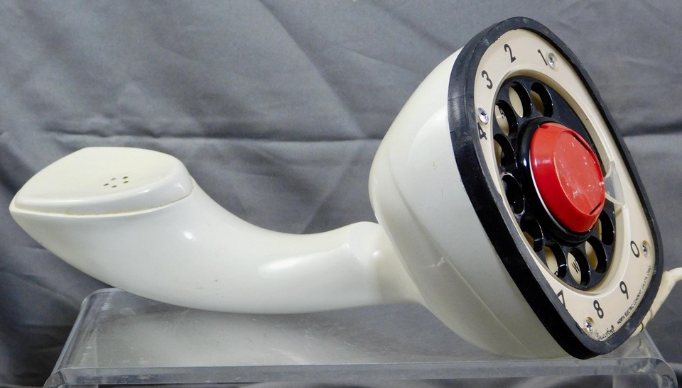 Vintage MCM Ericofon North Electric Co.Galion OH Rotary Cobra Creamy ...