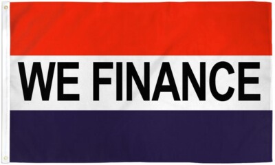 We Finance 3x5ft Poly Flag Auto Dealership Easy Finance EZ Financing ...