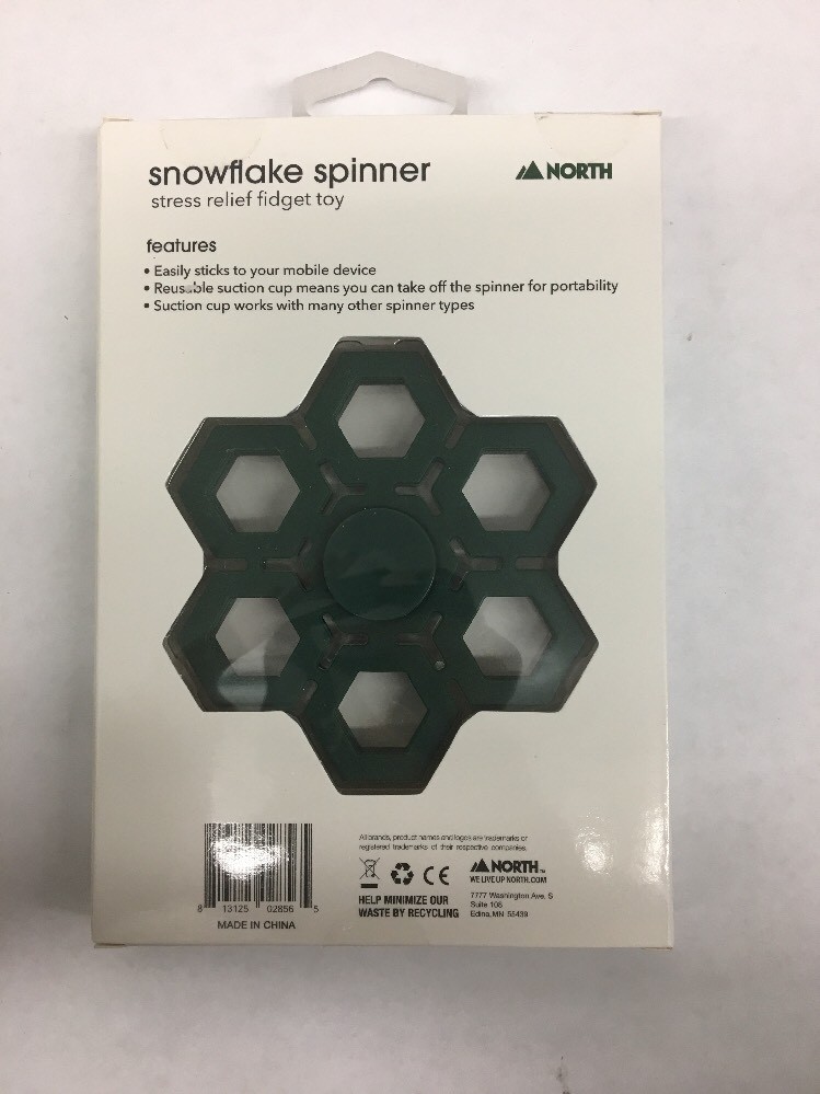 North: Snowflake Spinner Stress Relief Fidget Toy - Violet | eBay