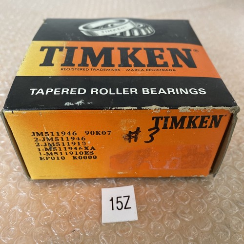 NEW IN BOX- Timken JM511946-90K07 Tapered Roller Bearing Complete ...