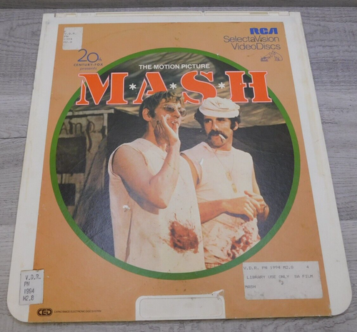 Mash The Motion Picture RCA SelectaVision CED VideoDisc Donald ...
