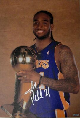 Josh Powell Hand Signed Autographed 13x20 Canvas Los Angeles Lakers W ...