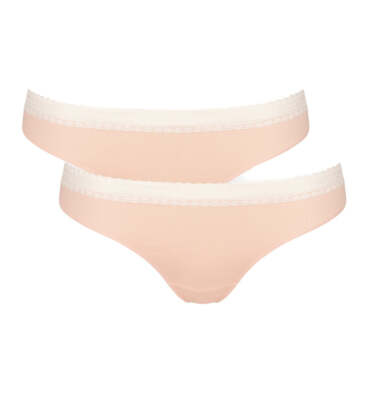 Sloggi Go Ribbed bikini 2 pack, Cream, XS, S, M, L, Triumph Lingerie ...