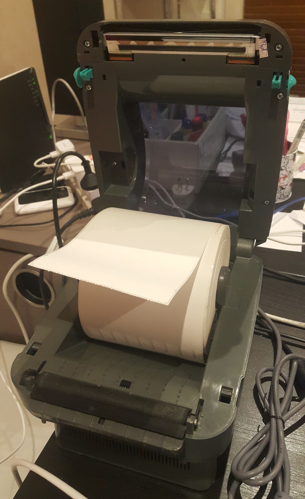 USED ZEBRA ZP 500 Plus LABEL PRINTER Thermal Barcode Postage Label NO ...