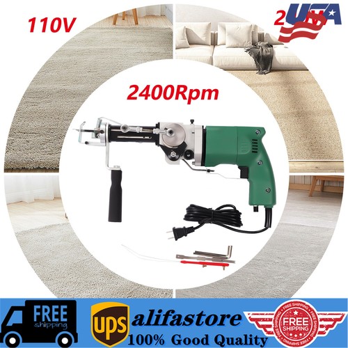 2 in 1 Carpet Hand Tufting Gun Electric Cut/Loop Pile Weaving Flocking ...