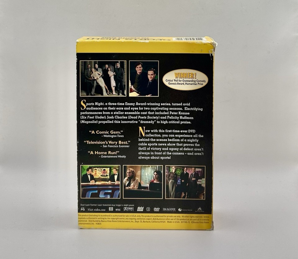 Sports Night: The Complete Series (DVD, 2002) 786936196412| eBay