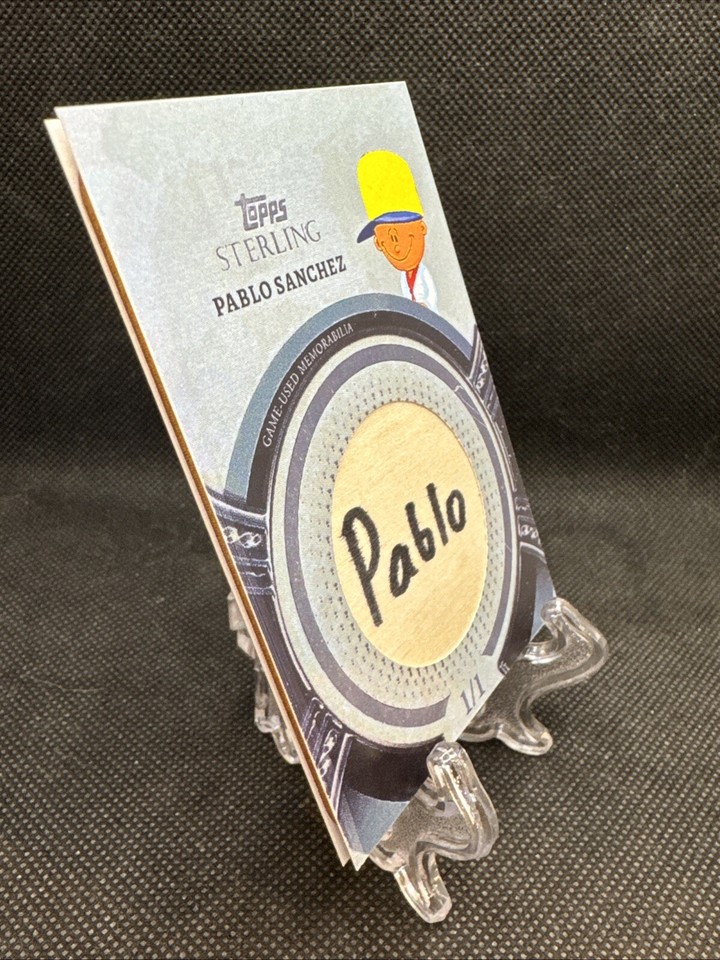 Pablo Sanchez - Bat Knob Relic Card Custom Made, Real Wood (Backyard ...