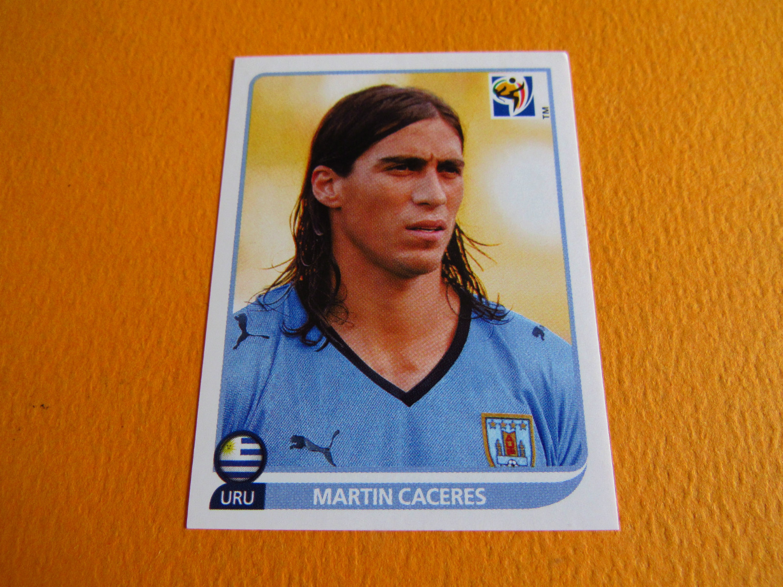 74 CACERES URUGUAY PANINI FOOTBALL FIFA WORLD CUP 2010 COUPE DU MONDE ...