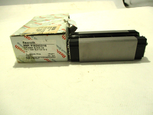 NEW REXROTH BOSCH R182423116 RUNNER BLOCK BEARING RWA-025-SLH-C3-S-2 | eBay
