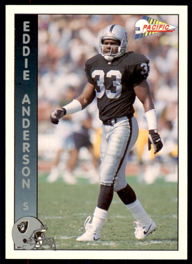 1992 Pacific Eddie Anderson Los Angeles Raiders #144 | eBay