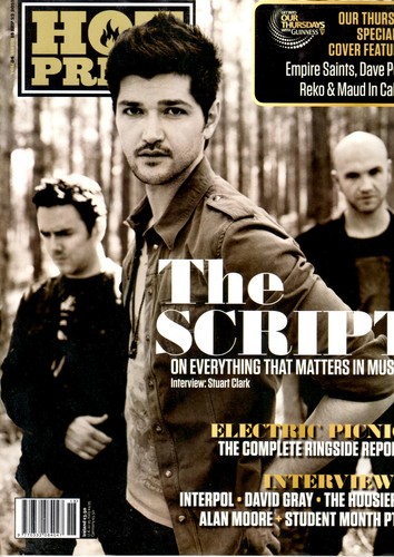 HOT PRESS - Irish Music Magazine (22 Sept 2010) - The Script - Dave ...