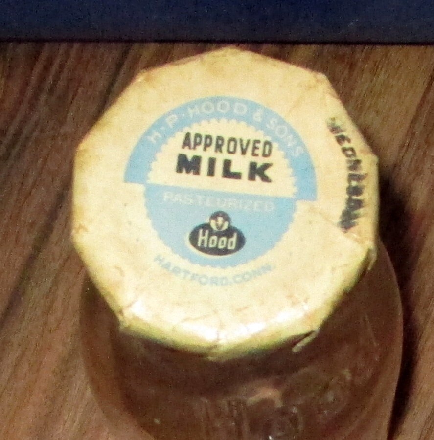 Hood Milk Glass Bottle | eBay