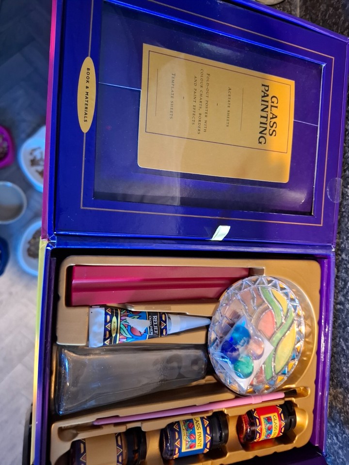 Readers Digest Glass Kit and Painting Book By Stephanie Else | eBay UK