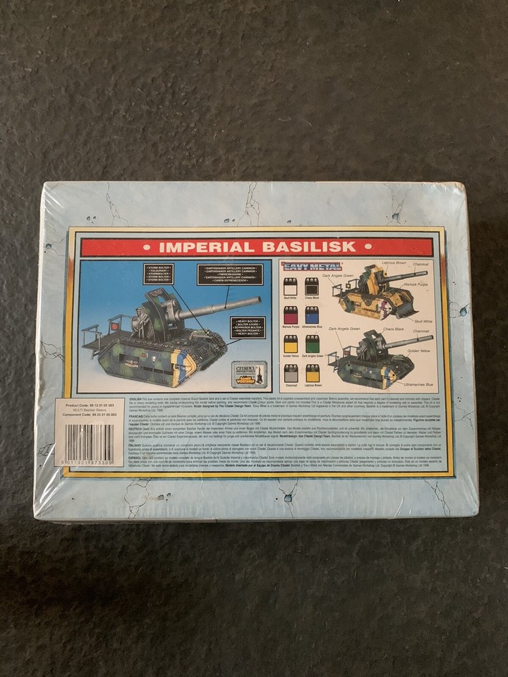 Warhammer 40K Imperial Basilisk Tank (1998) Sealed Vintage Rare NIB | eBay