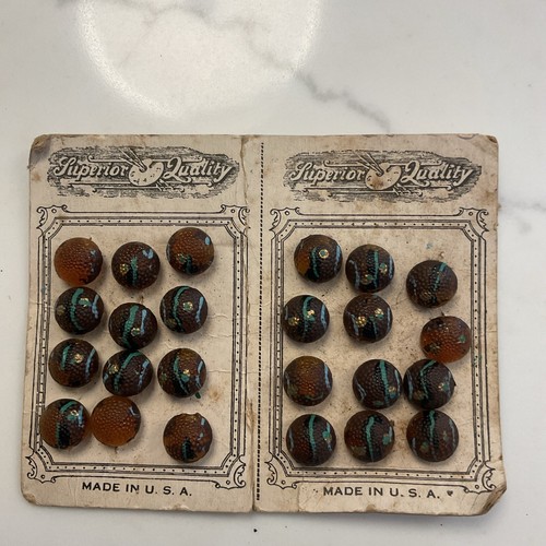 VINTAGE "SUPERIOR QUALITY"~Buttons. 24 Total Painted. | eBay