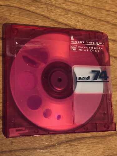 1 -MAXELL Color Collection Dots 74 minute Minidisc. RED* | eBay