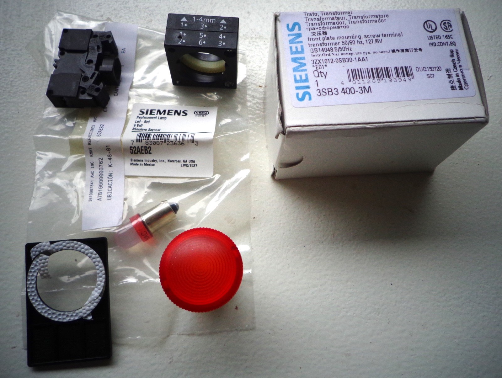 SIEMENS 3SB3 400-3M TRANSFORMER KIT, NEW! | eBay