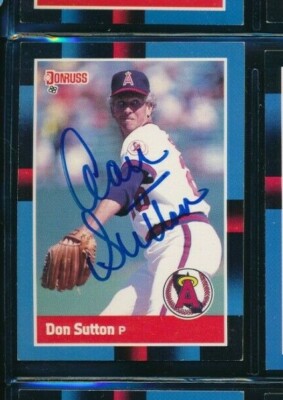 1988 Donruss #407 Don Sutton California Angels Signed Autograph (CK27 ...
