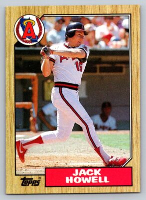 1987 Topps #422 Jack Howell California Angels | eBay