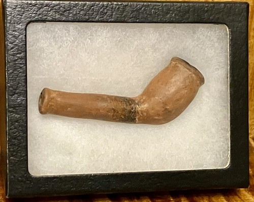 Antique Iroquois Mohawk Clay Tube Bent Elbow Tobacco Pipe | eBay