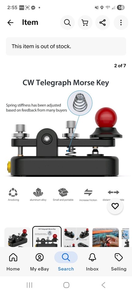 PUTIKEEG Mini Classical Morse Code Key - CW Morse Code Keys Automatic ...