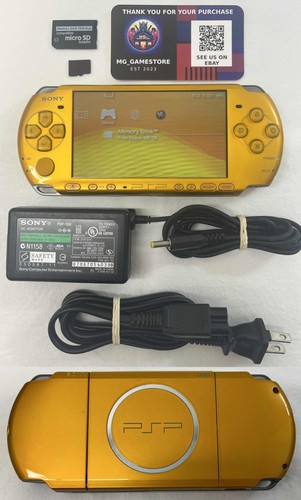 PSP 3000 Bright Yellow / New Battery / Charger / Region Free !!! | eBay