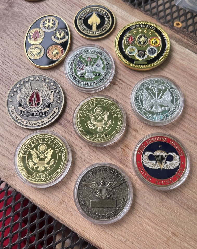 Army Special Forces And Command Coin Set Airborne Ranger Delta SoF | eBay