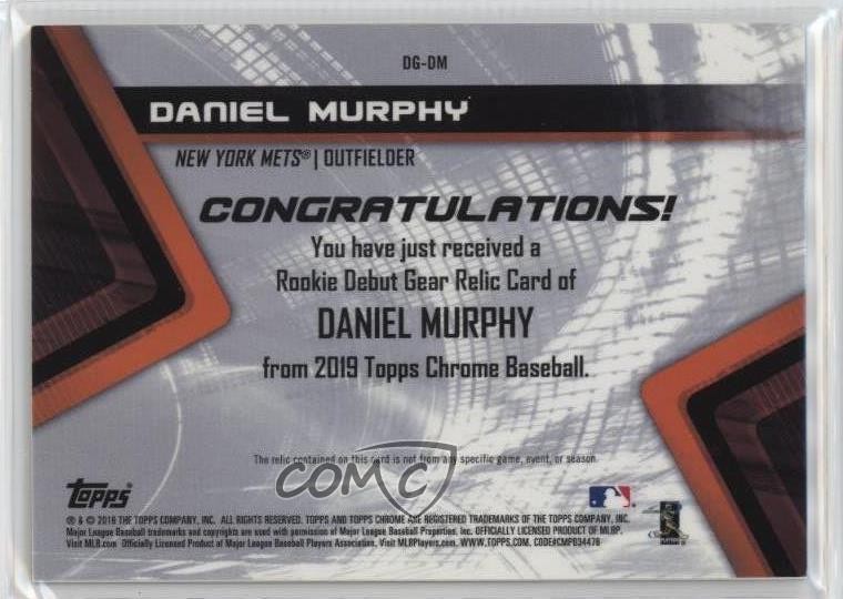 2019 Topps Chrome Debut Gear Daniel Murphy #DG-DM | eBay