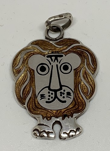 Vintage sterling silver lion - Gem