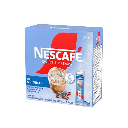NESCAF Sweet Creamy Instant Iced Coffee Mix 0.56 Ounce Pack of 16 Single Serve | eBay