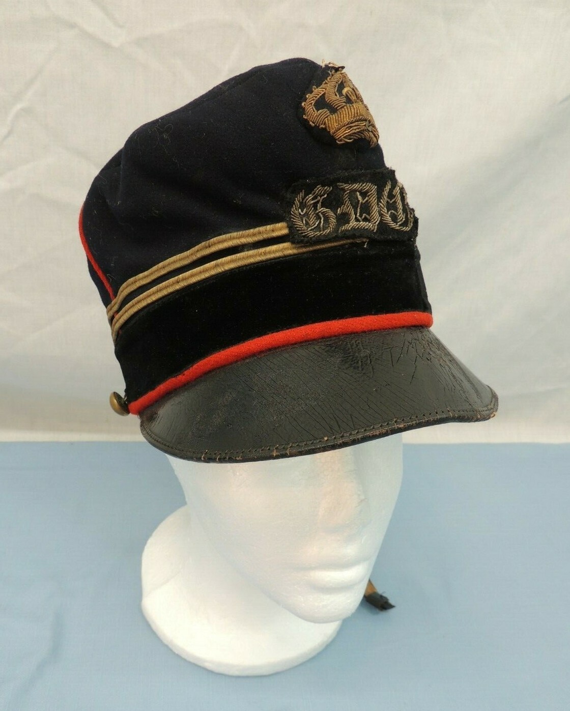 VINTAGE CADET HAT WITH CROWN SYMBOL GDC RED BAND - Gem