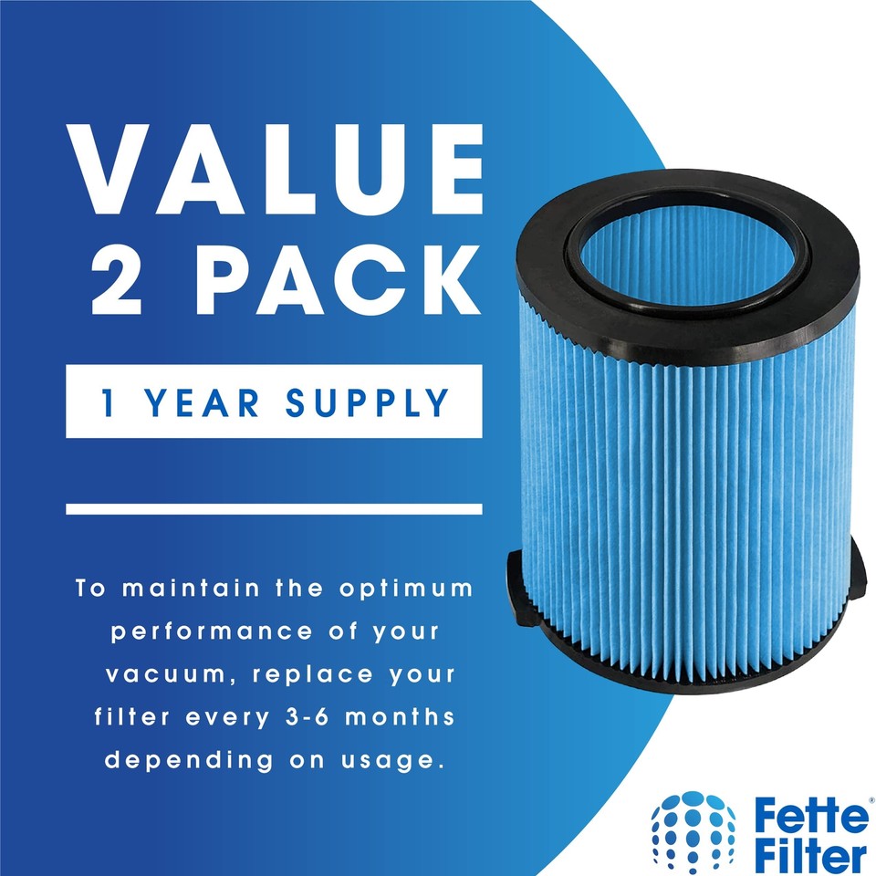 VF5000 Replacement Filter Compatible with VF5000 Ridgid 6-20 Gallon Wet ...