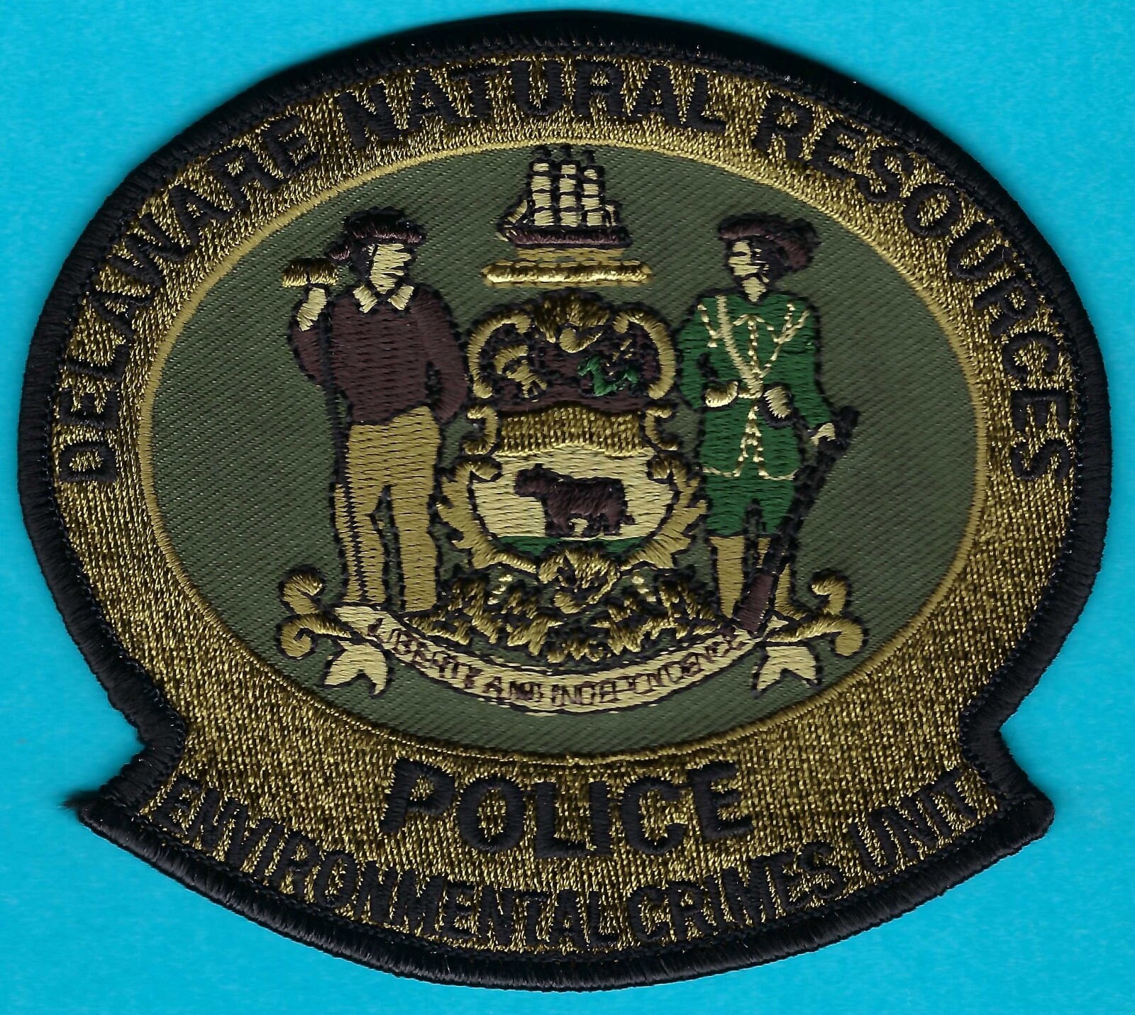 DELAWARE NATURAL RESOURCES ENVIRONMENTAL CRIMES POLICE SHOULDER PATCH ...